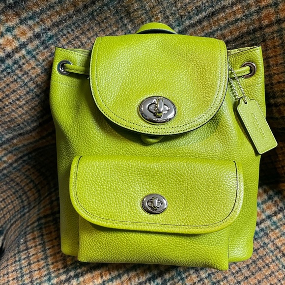 Coach | Bags | Coach Green Billy Mini Backpack | Poshmark